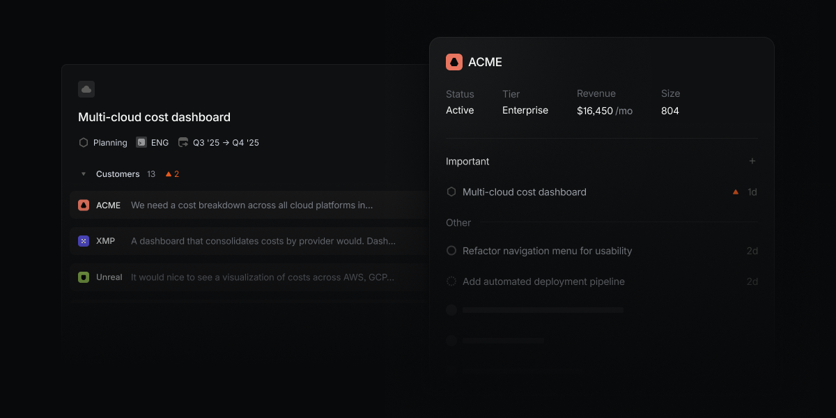 Customer Requests on projects – Changelog
