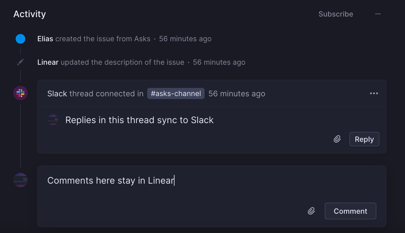 Asks – Linear Docs